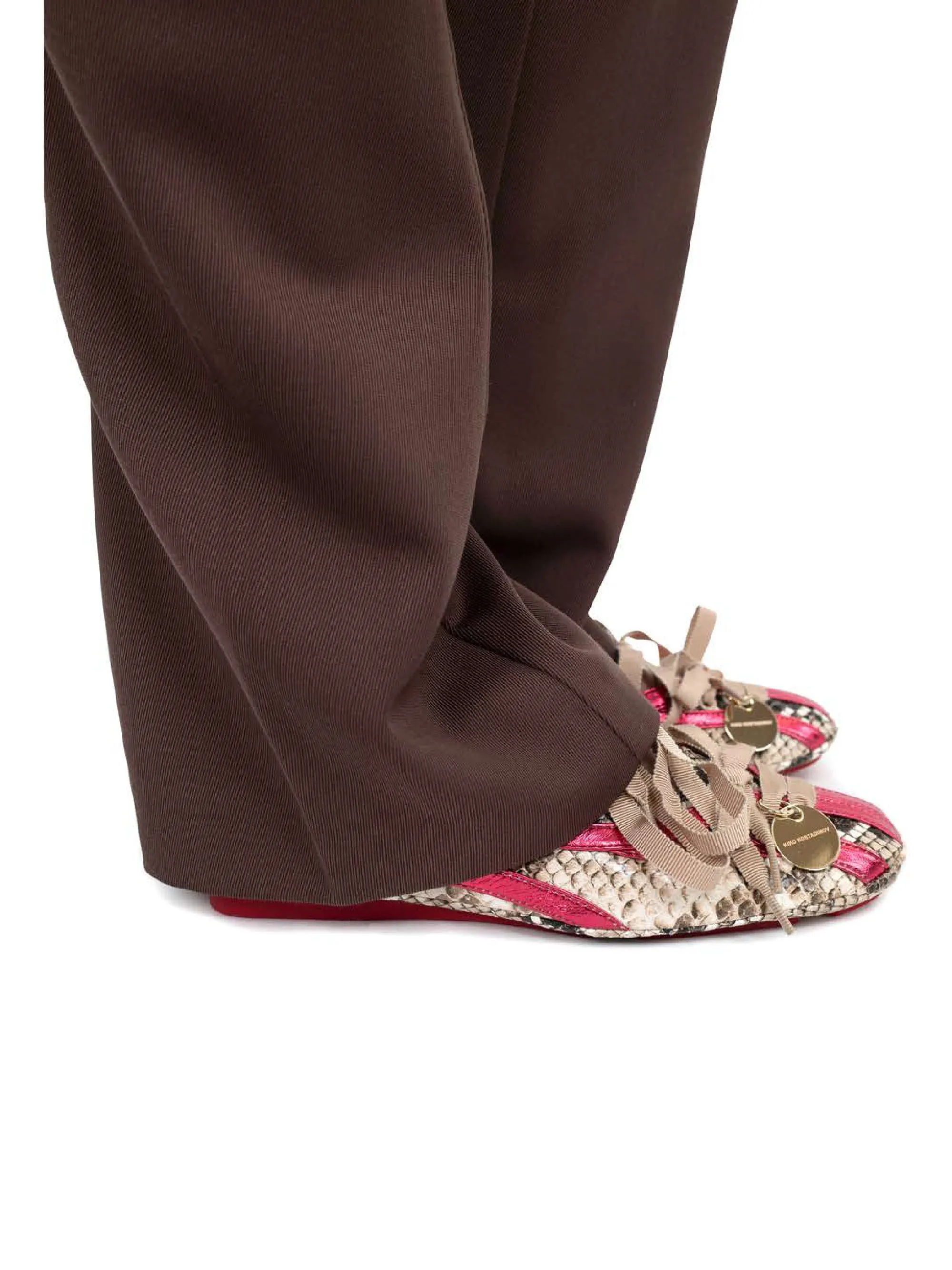 LELLA HYBRID IVORY PYTHON / FIRE RED – KIKO KOSTADINOV